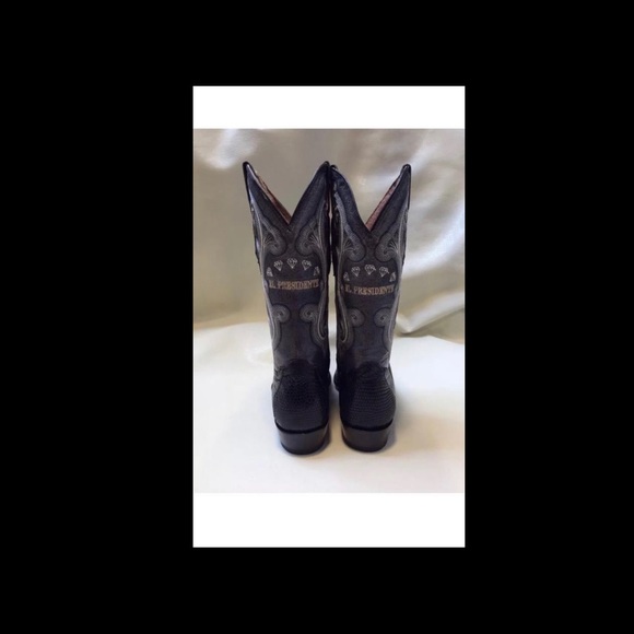 El Presidente | Shoes | El Presidente Black Lizard Boots Size Us 85 W ...